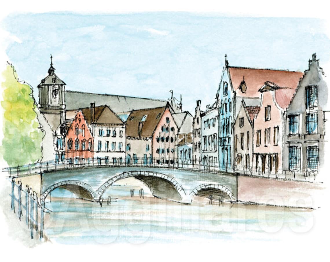 Bruges Belgium / Europe / Travel Fine Art Print From an | Etsy