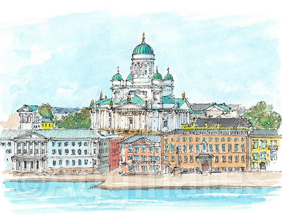 Helsinki Finland / Europe / Travel Fine Art Print From an Original ...