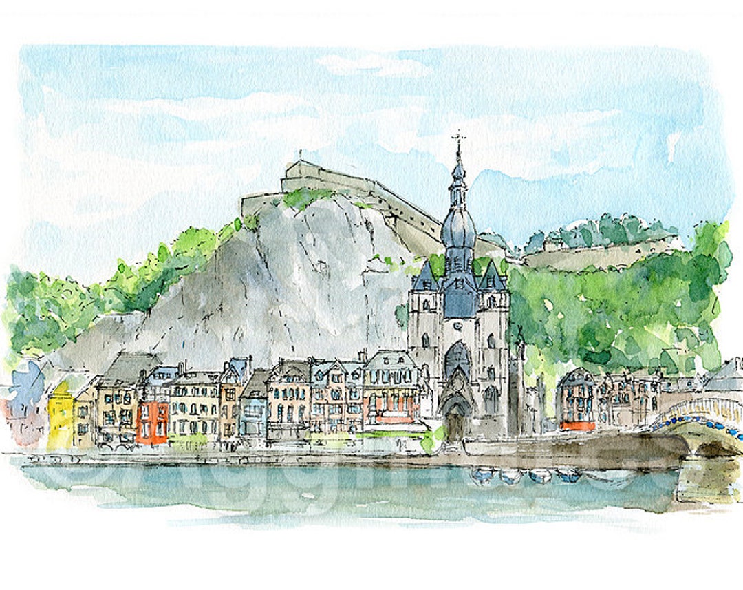 Dinant / Belgium / Europe / Travel Fine Art Print From an Original ...
