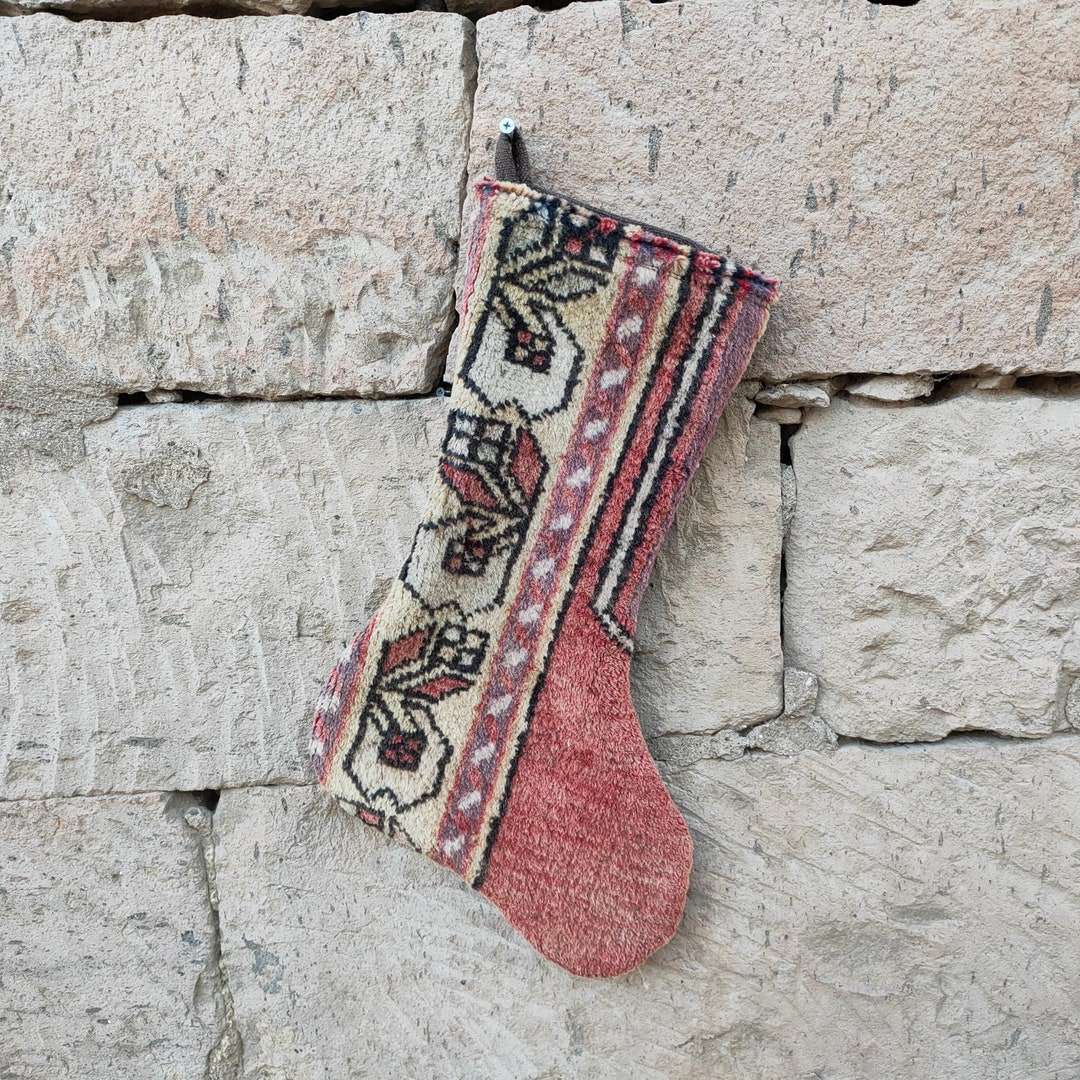 Kilim Stocking, Rug Stocking, Christmas Tree, Xmas Stocking, Handmade ...