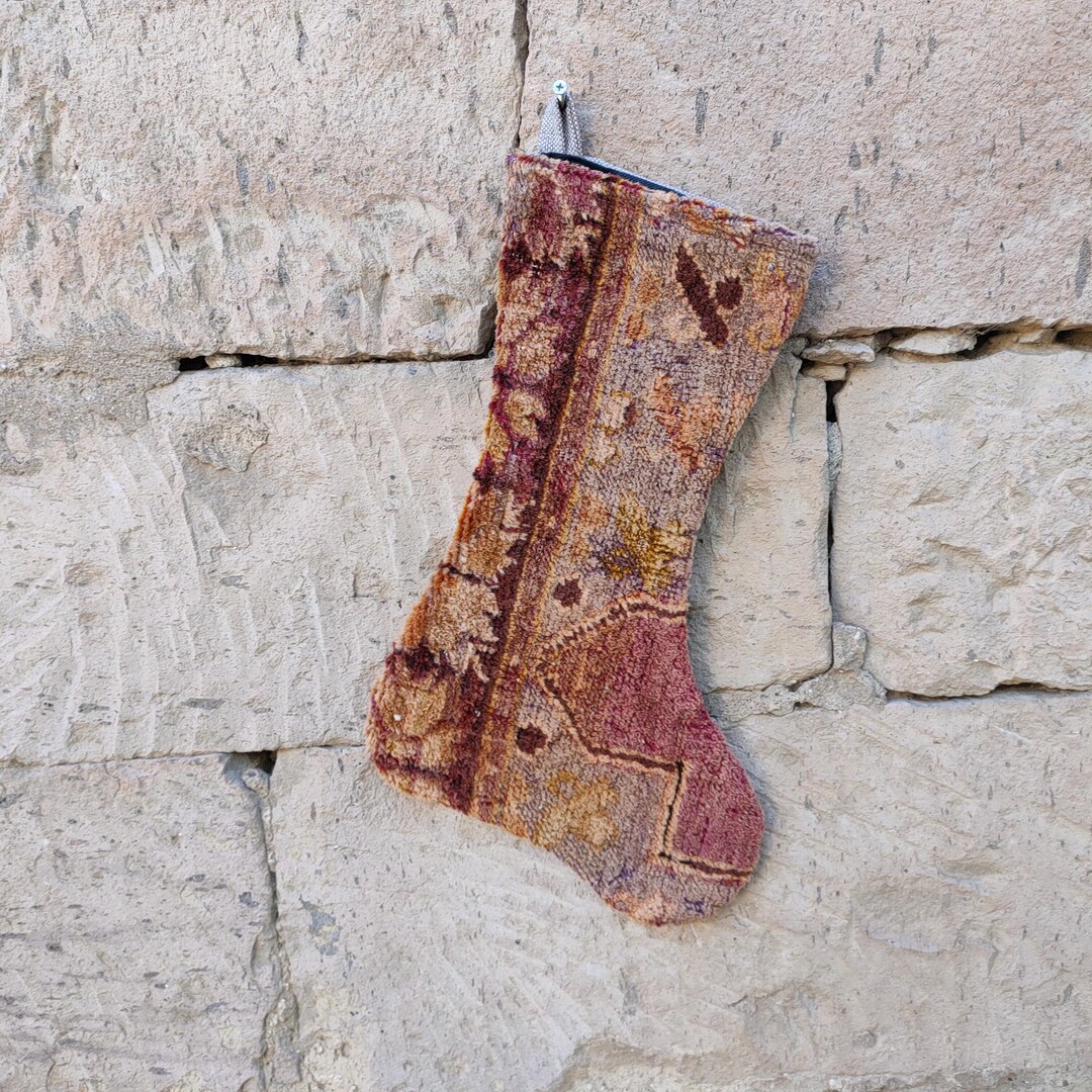 Rug Stocking, Christmas Stocking, Kilim Stocking, Boho Stocking ...