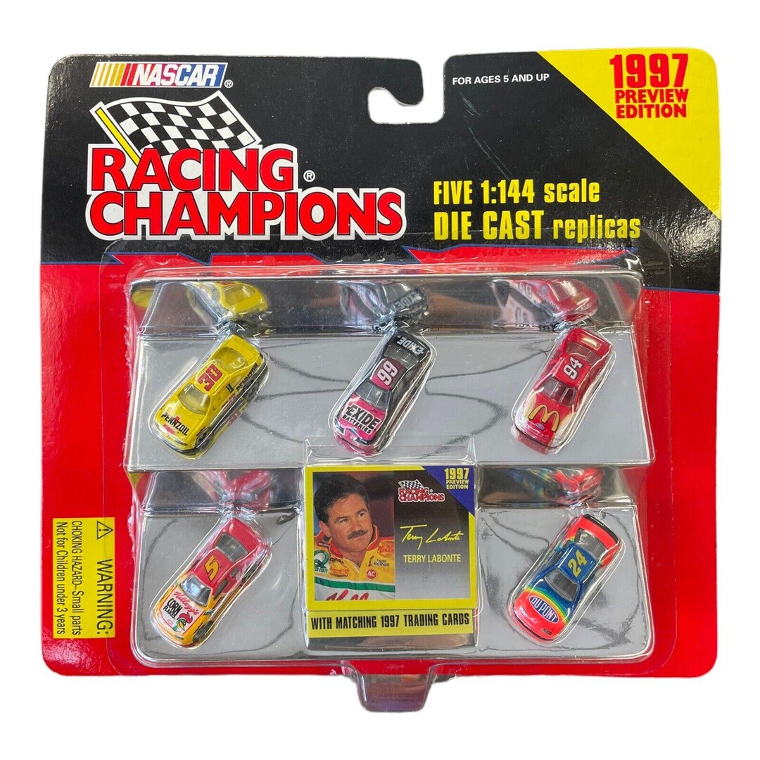 NASCAR Racing Champions Five 1:144 Scale Die-cast Race Cars Labonte ...