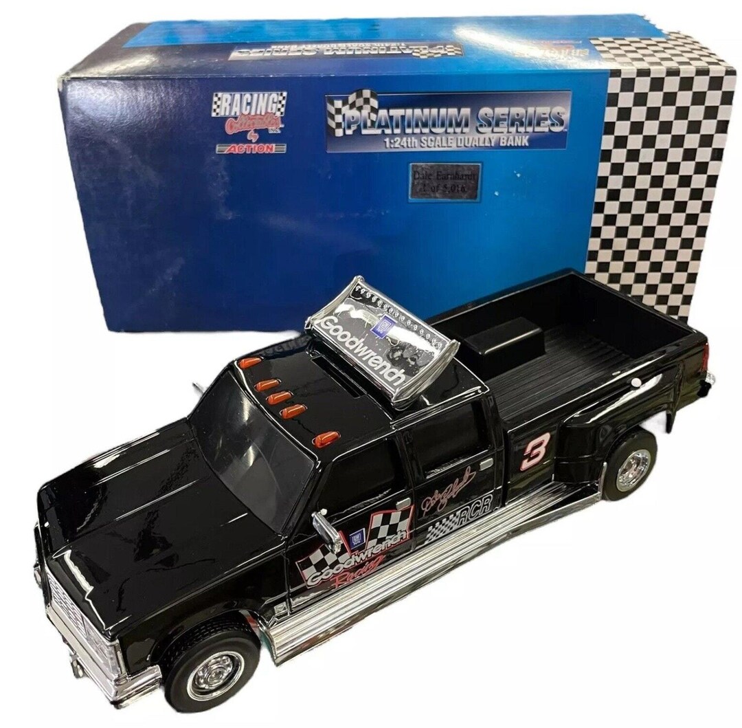 Dale Earnhardt GM Goodwrench Chevy Dually Bank 1/24 Action Platinum ...