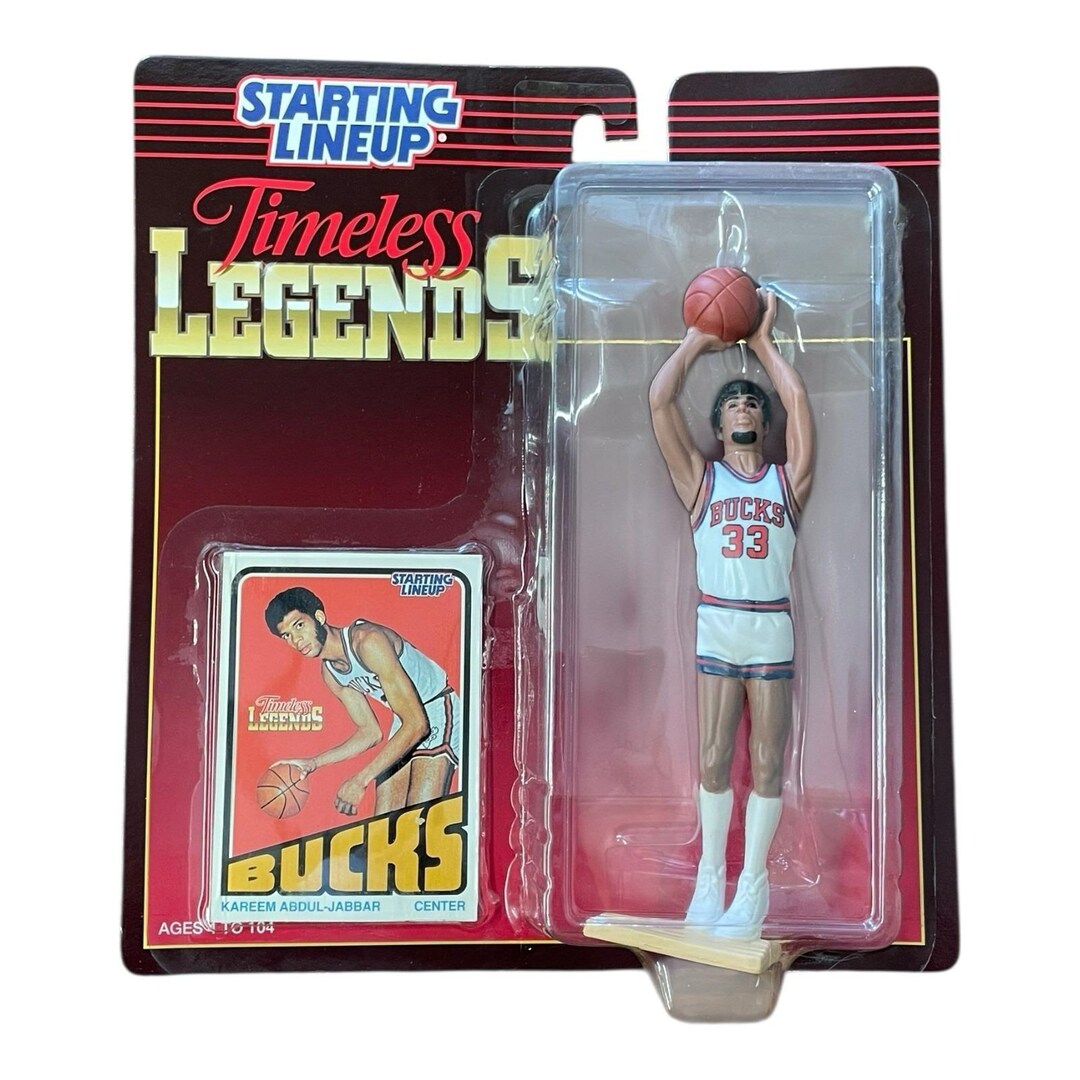 Kareem Abdul-jabbar Milwaukee Bucks 1995 Starting Lineup Timeless ...