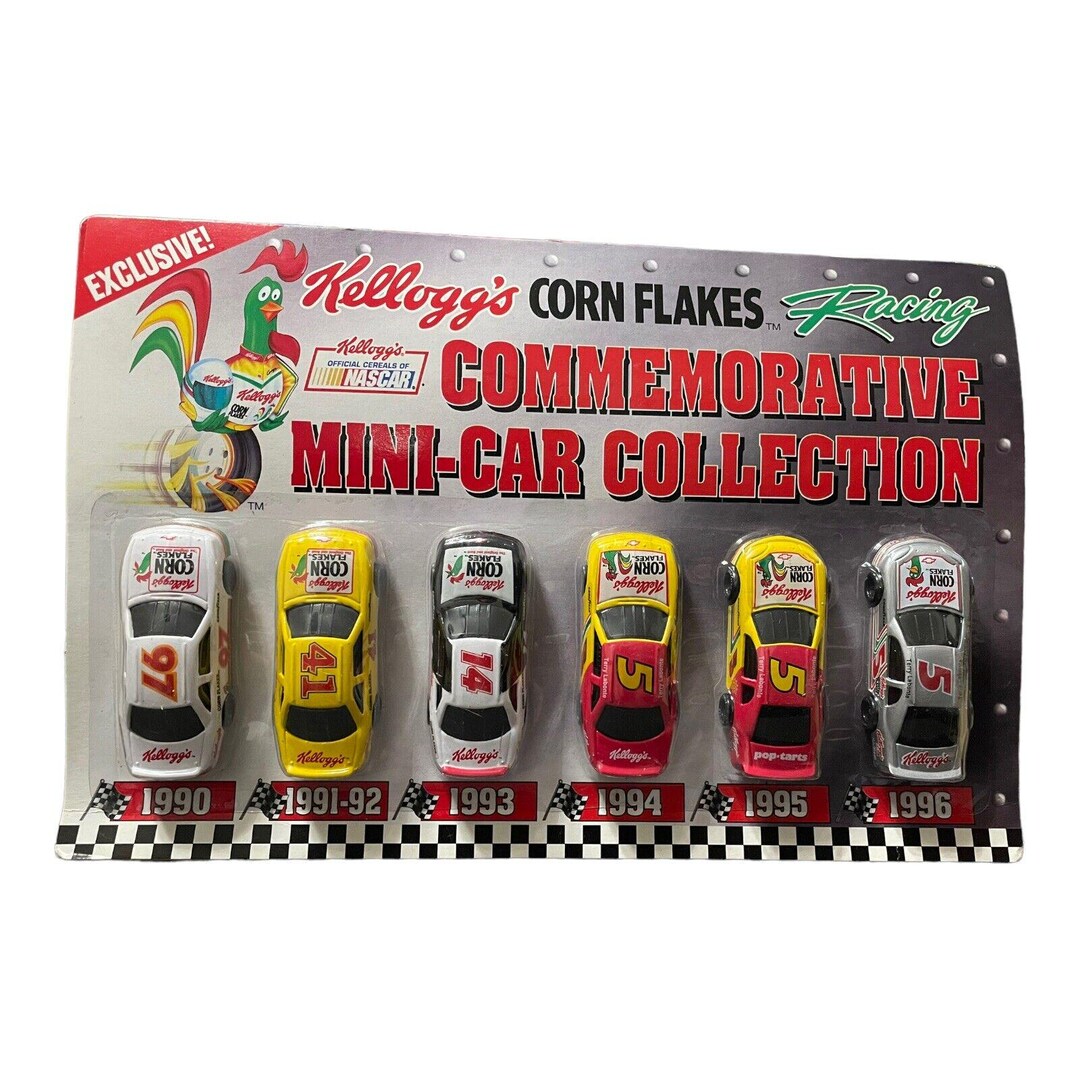 Kellogg's Corn Flakes Official Nascar 6 Mini-car Collection 90-96 - Etsy