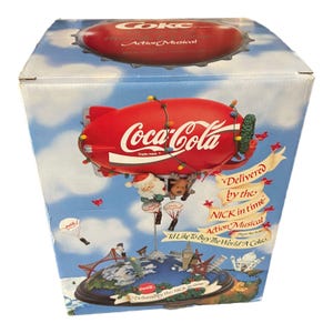 Coca-cola Collectible Santa Blimp Delivered by the NICK in Time Action ...