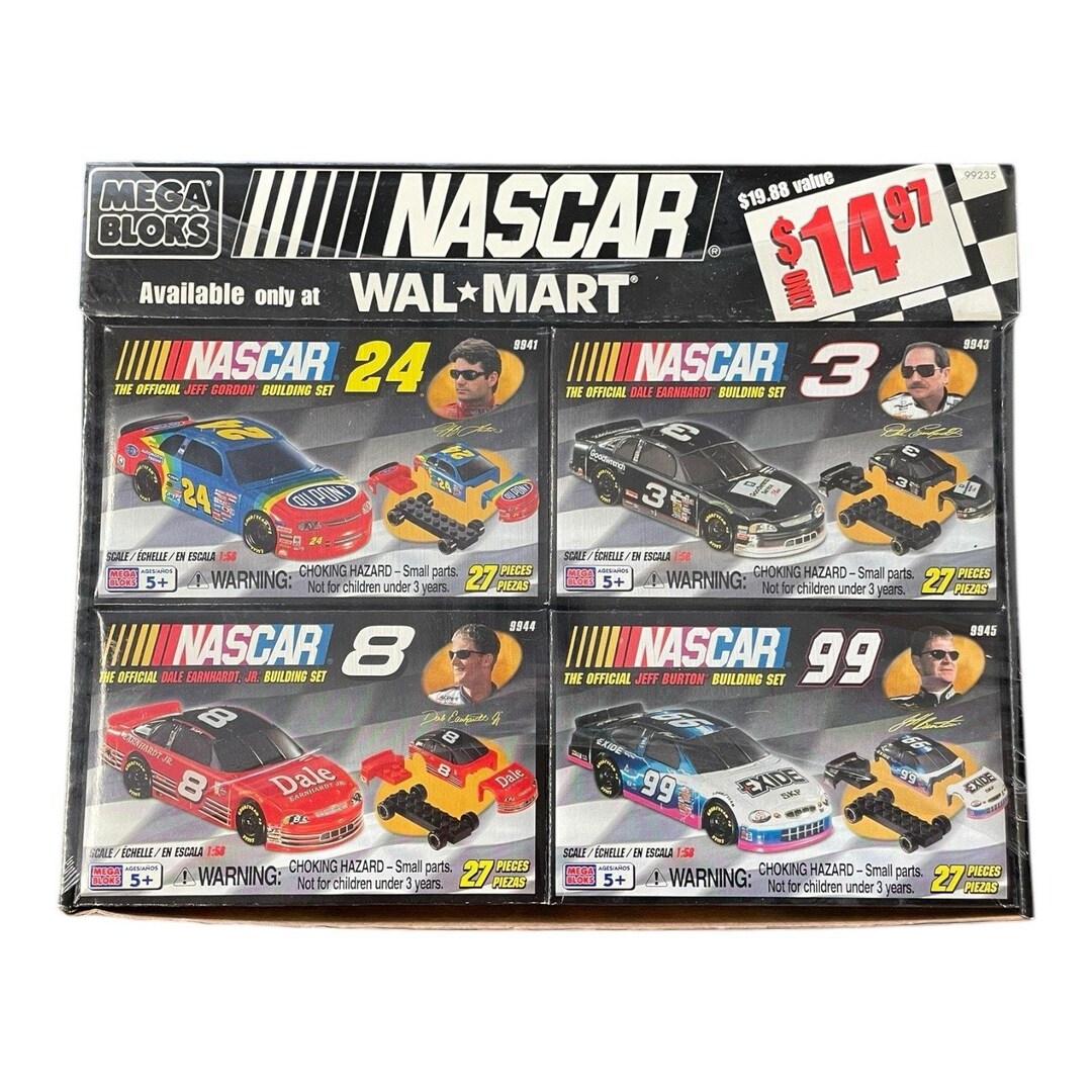 NASCAR Mega Blocks Dale Earnhardt Jr, Jeff Gordon, Jeff Burton, Dale ...