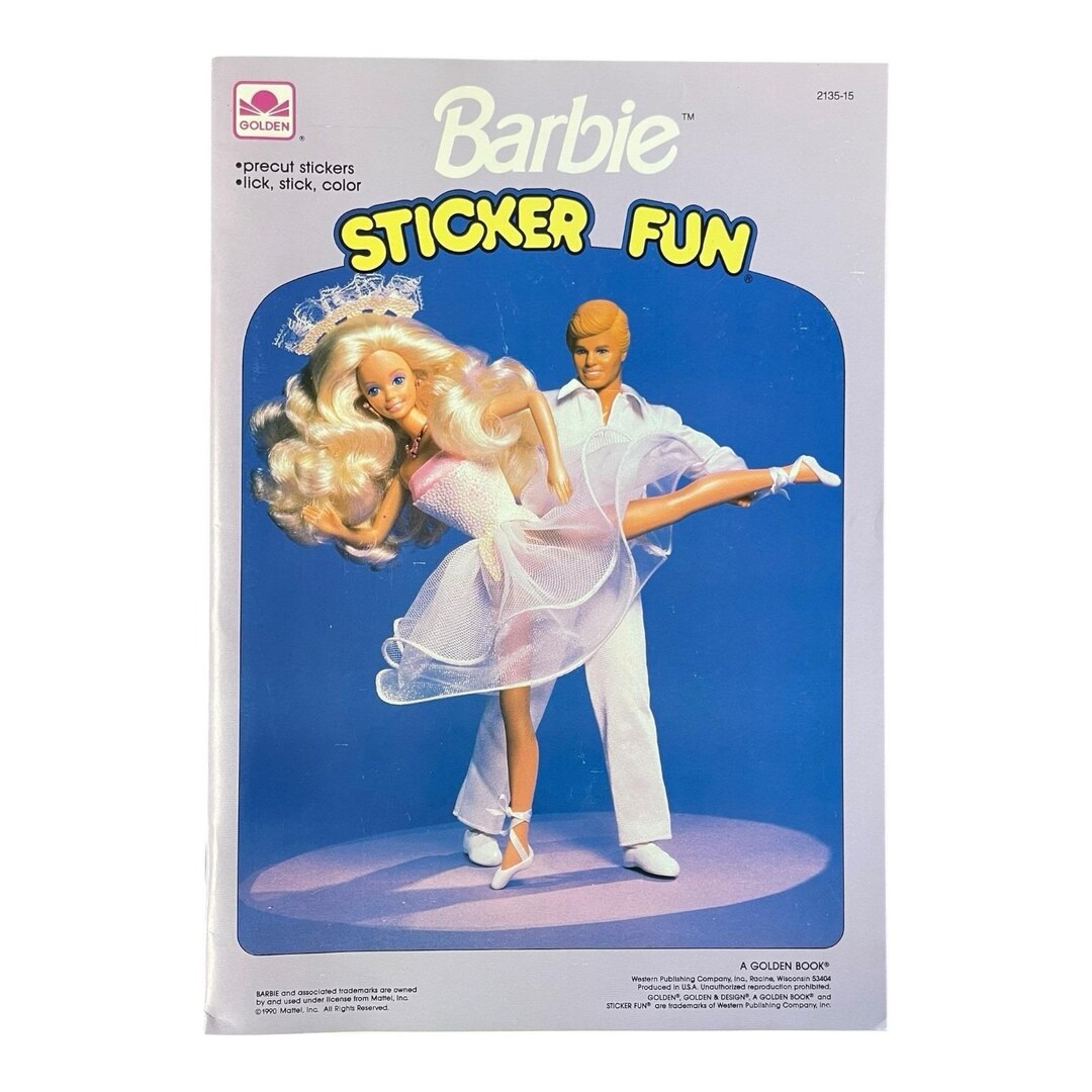 Barbie Sticker Fun Golden Book - Etsy
