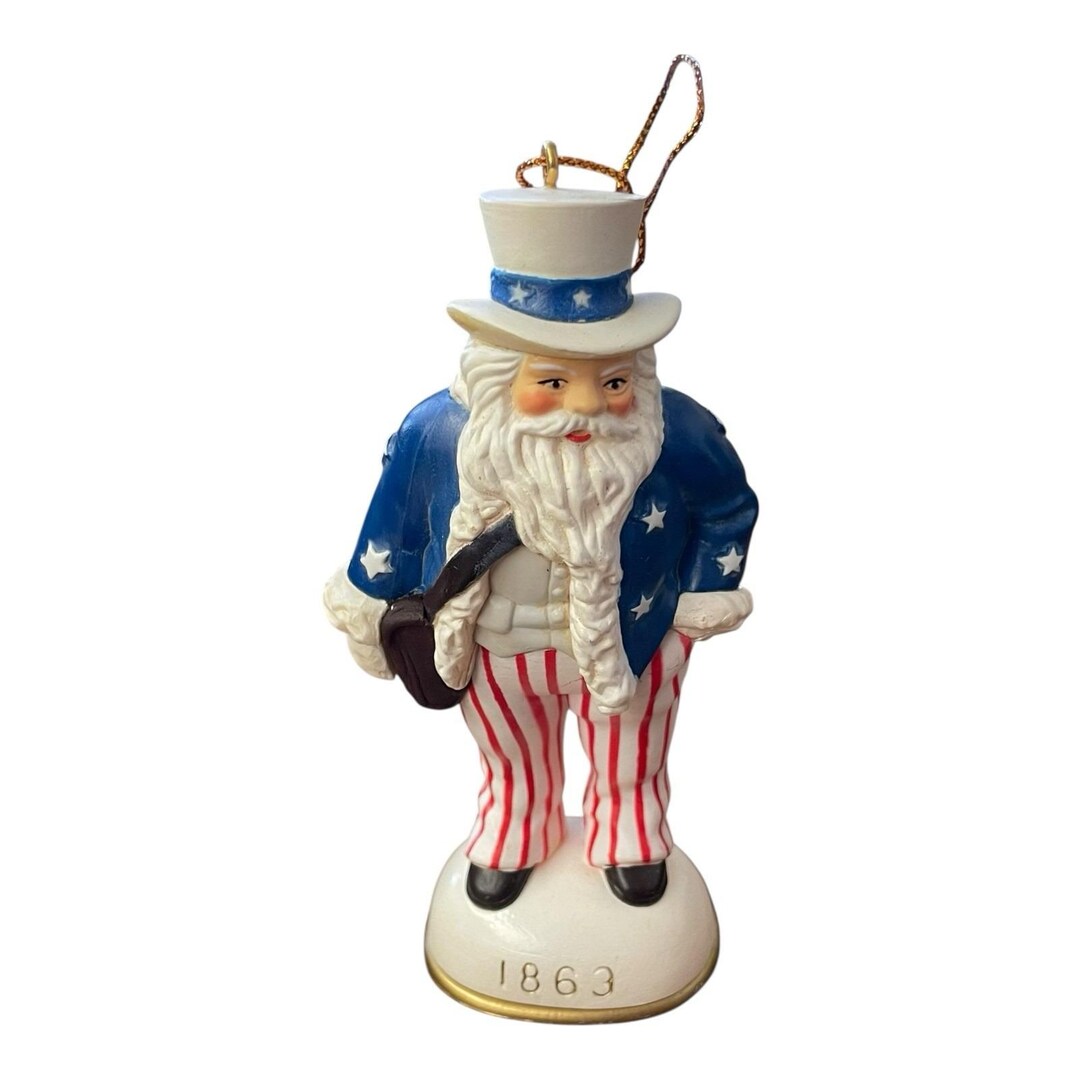 Uncle Sam Santa 1863 Santa Thru the Ages Ornament - Etsy