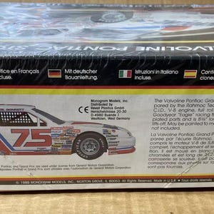 Neil Bonnett 75 Valvoline Pontiac Monogram Stock Car 1/24 Model Kit - Etsy