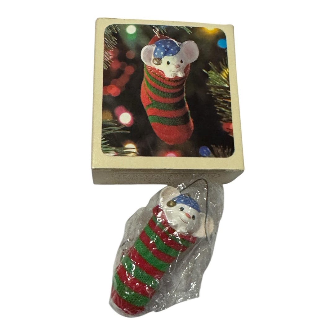 Hallmark 1981 the Stocking Mouse Christmas Ornament - Etsy