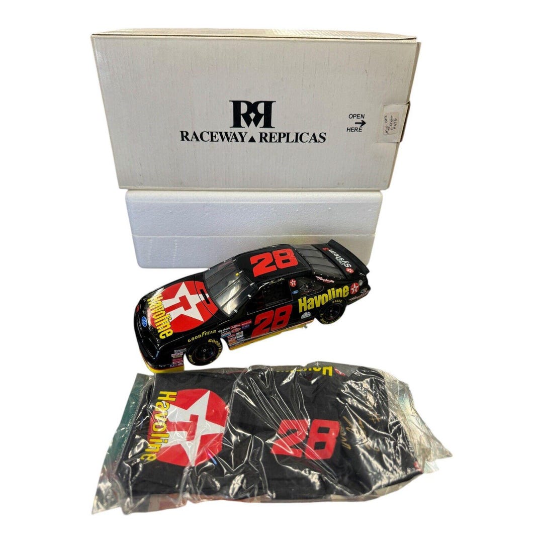 Ernie Irvan Raceway Replicas Texaco Ford Thunderbird 1/24 Autographed ...