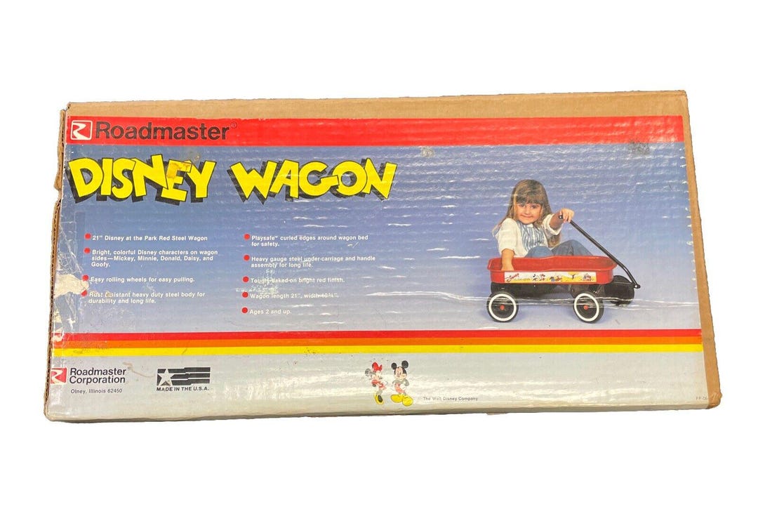 Disney Wagon Roadmaster Kids Vintage Ride on Toy - Etsy