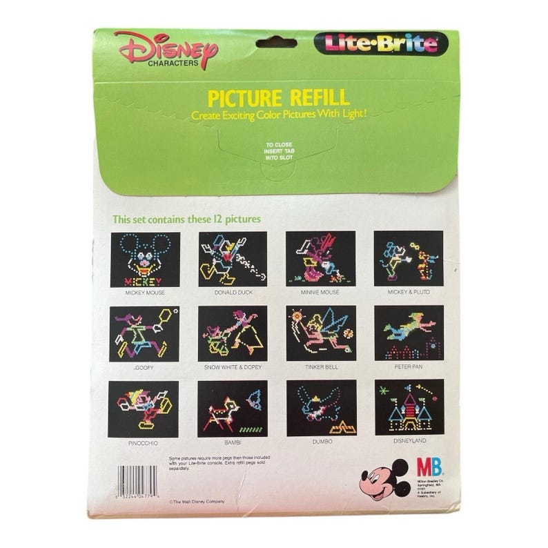 Lite Brite Disney Characters Picture Refill Sealed - Etsy