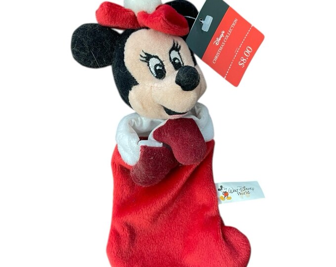 Minnie Mouse Mini Stocking Disney Christmas Collection Plush Ornament ...
