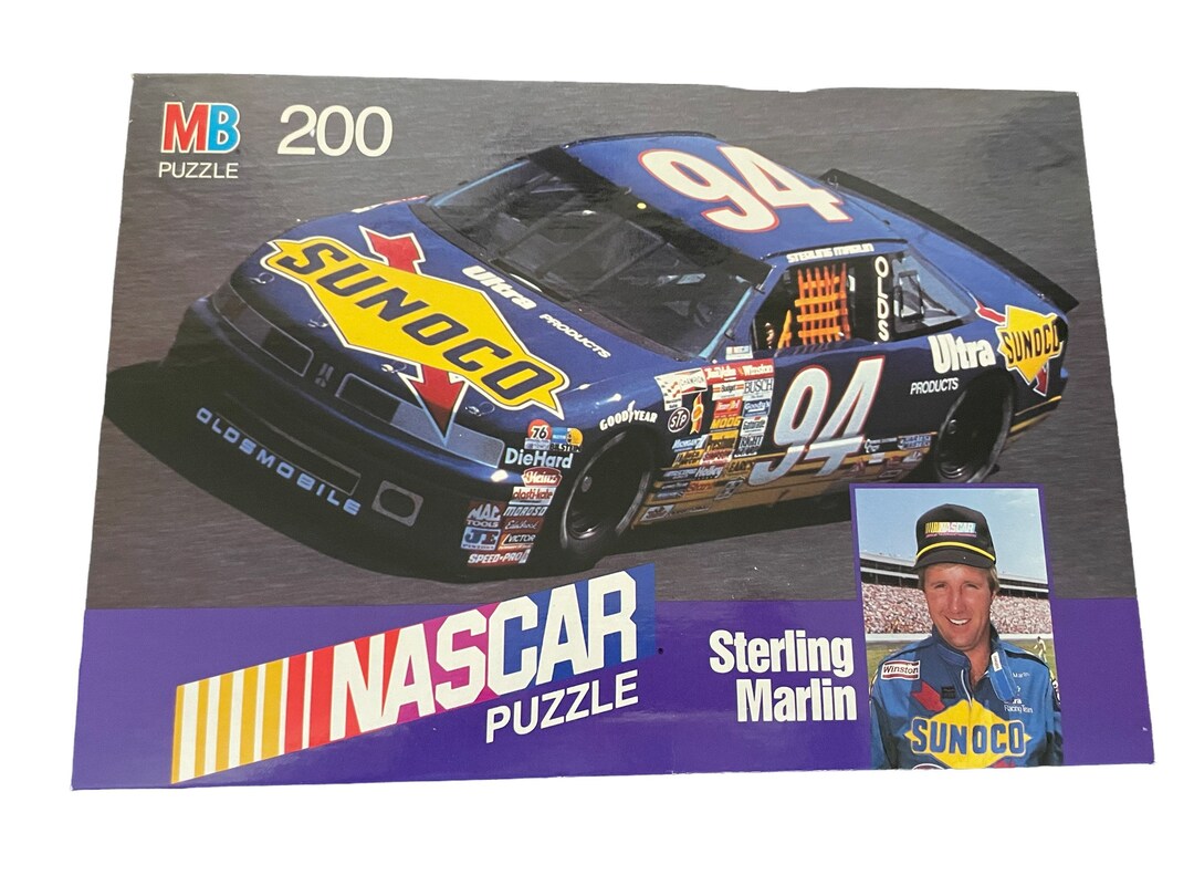 Sterling Marlin Milton Bradley Nascar 94 Sunoco 200pc Puzzle - Etsy