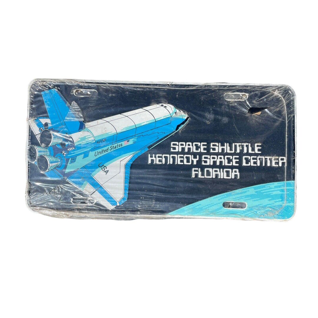 Space Shuttle Kennedy Space Center Florida Booster License Plate ...