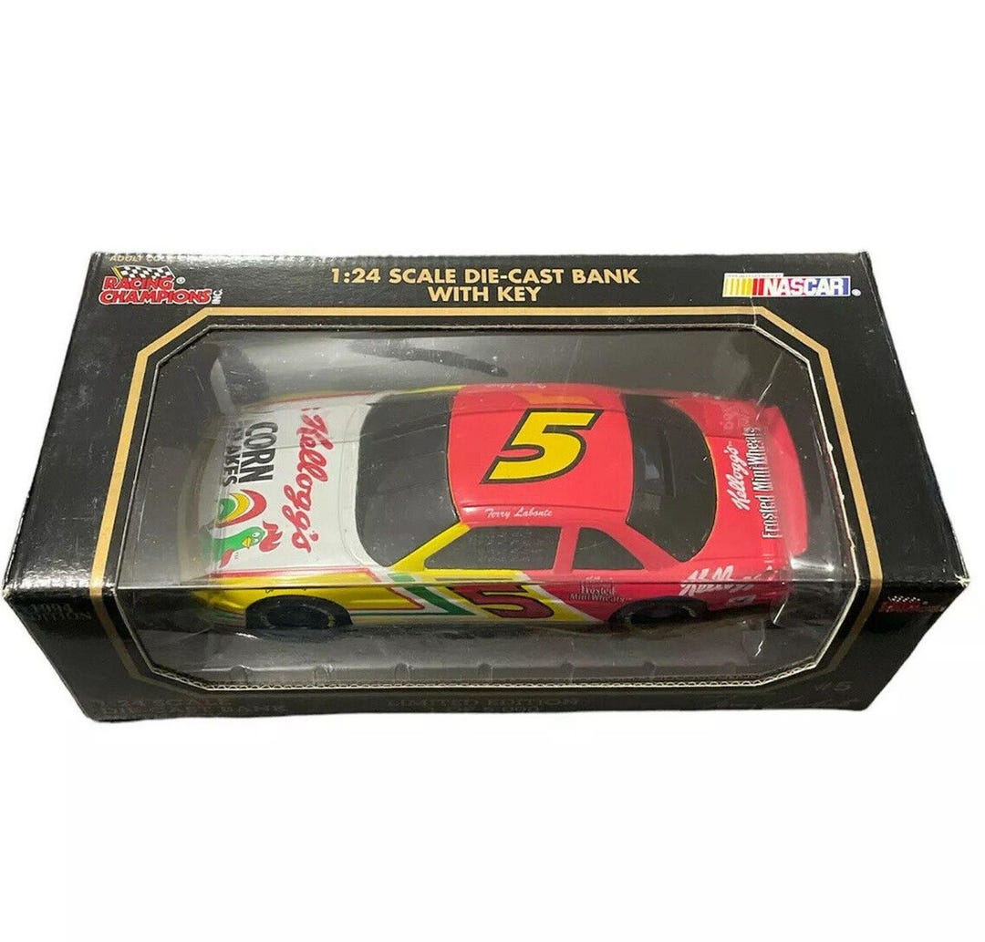 Terry Labonte Racing Champions 1/24 5 Diecast Bank With Key Kellogs ...