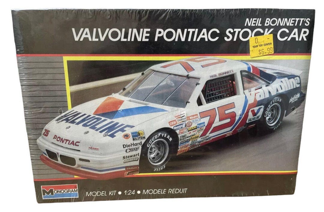 Neil Bonnett 75 Valvoline Pontiac Monogram Stock Car 1/24 Model Kit - Etsy