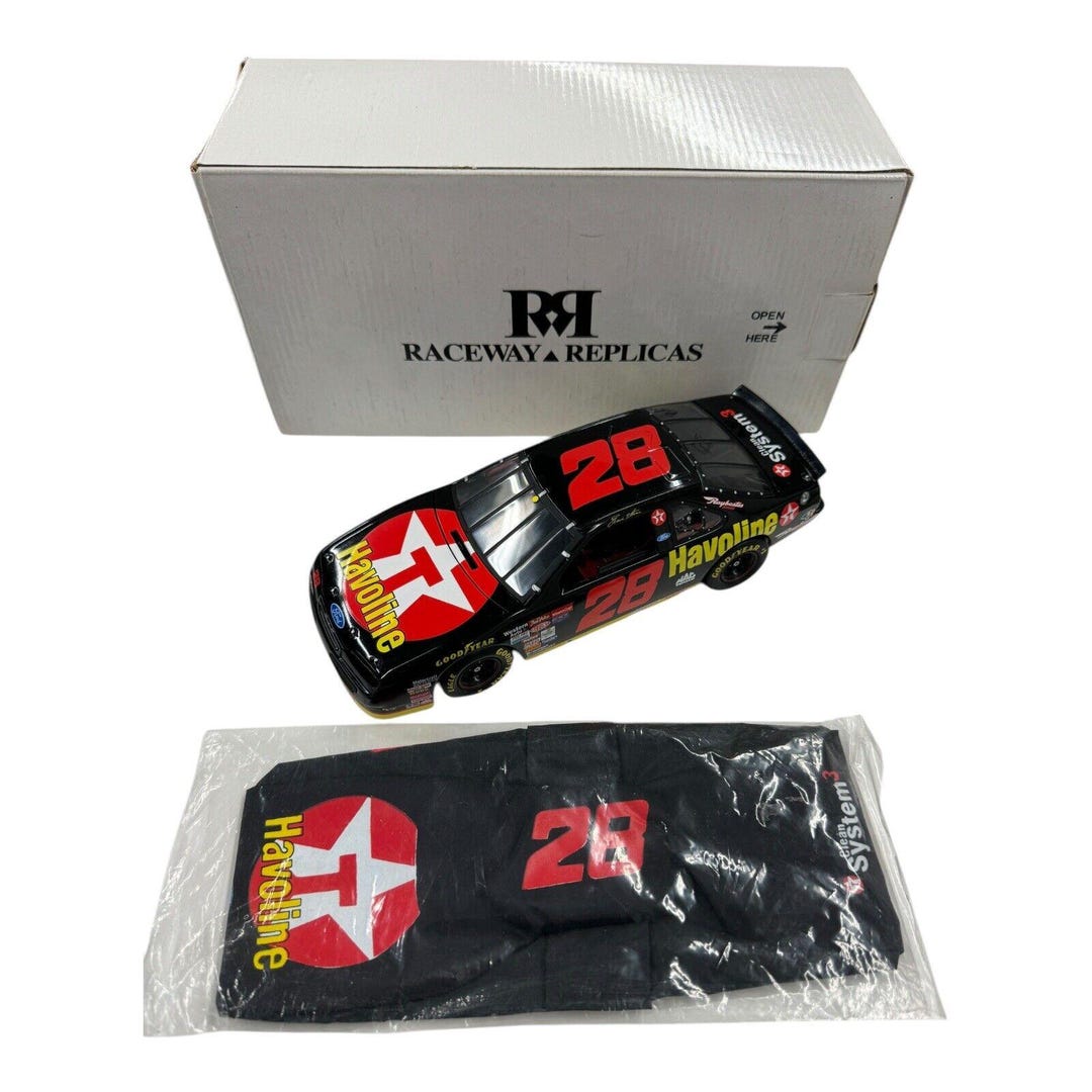 Ernie Irvan Raceway Replicas Texaco Ford Thunderbird 1/24 With Cover - Etsy