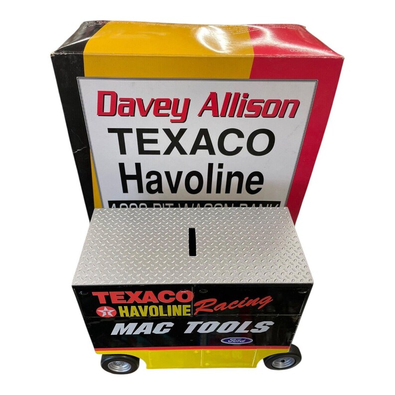 Davey Allison Texaco Havoline Pit Wagon Bank 1993 Racing Collectibles 1 ...