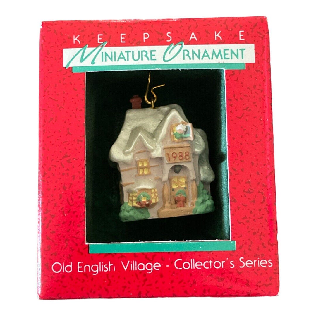 Old English Village Home 1988 Hallmark Keepsake Ornament 1st in the ...