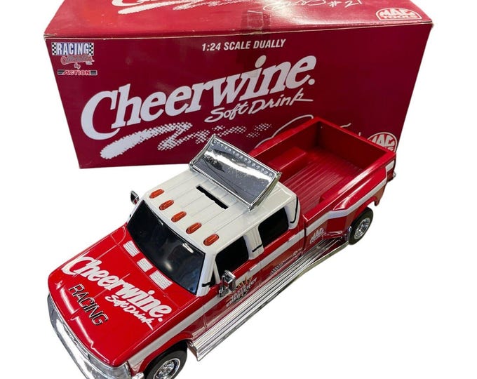 Morgan Shepherd Cheerwine Mac Tools Action 1:24 Scale Ford Dually Bank ...