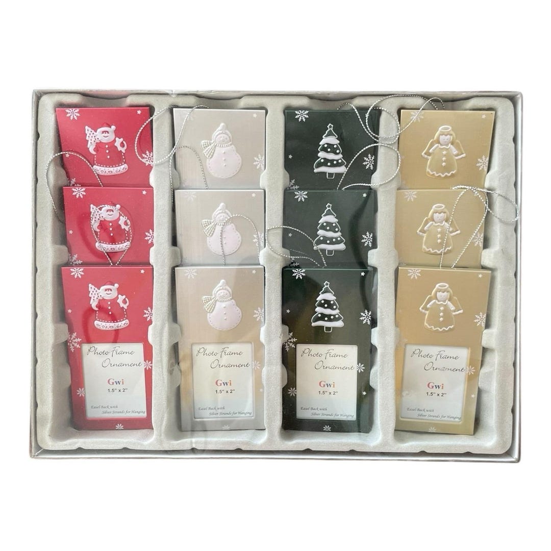 GWI Photo Frame 12 Ornaments Set - Etsy