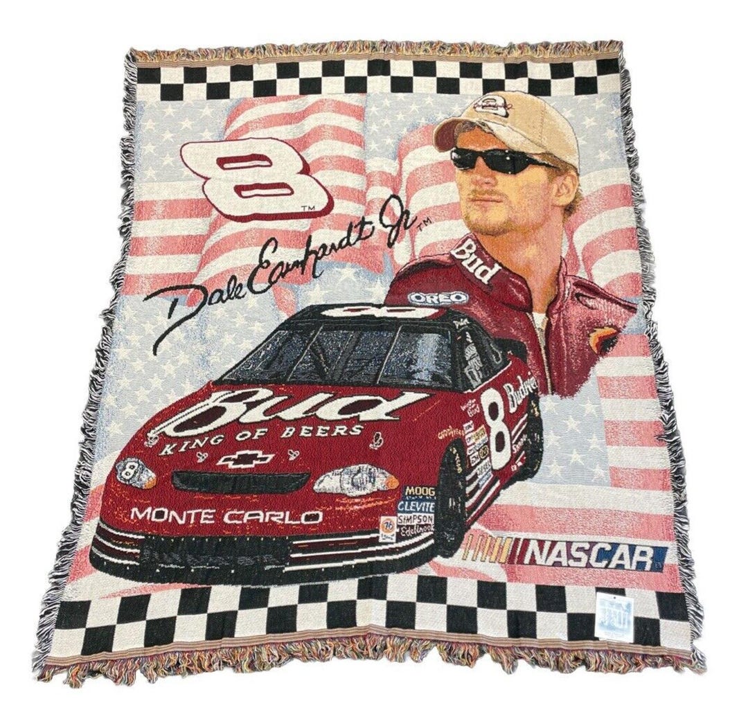 Dale Earnhardt Jr #8 Budweiser Tapestry Throw Blanket - Etsy