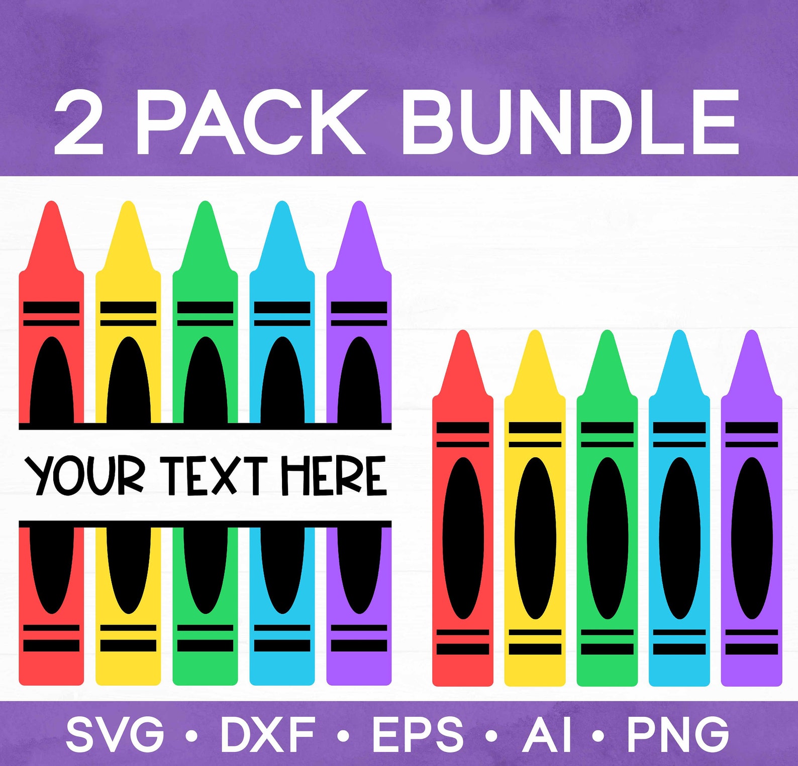 Crayon SVG Crayon Monogram SVG Split Monogram Svg Crayons - Etsy