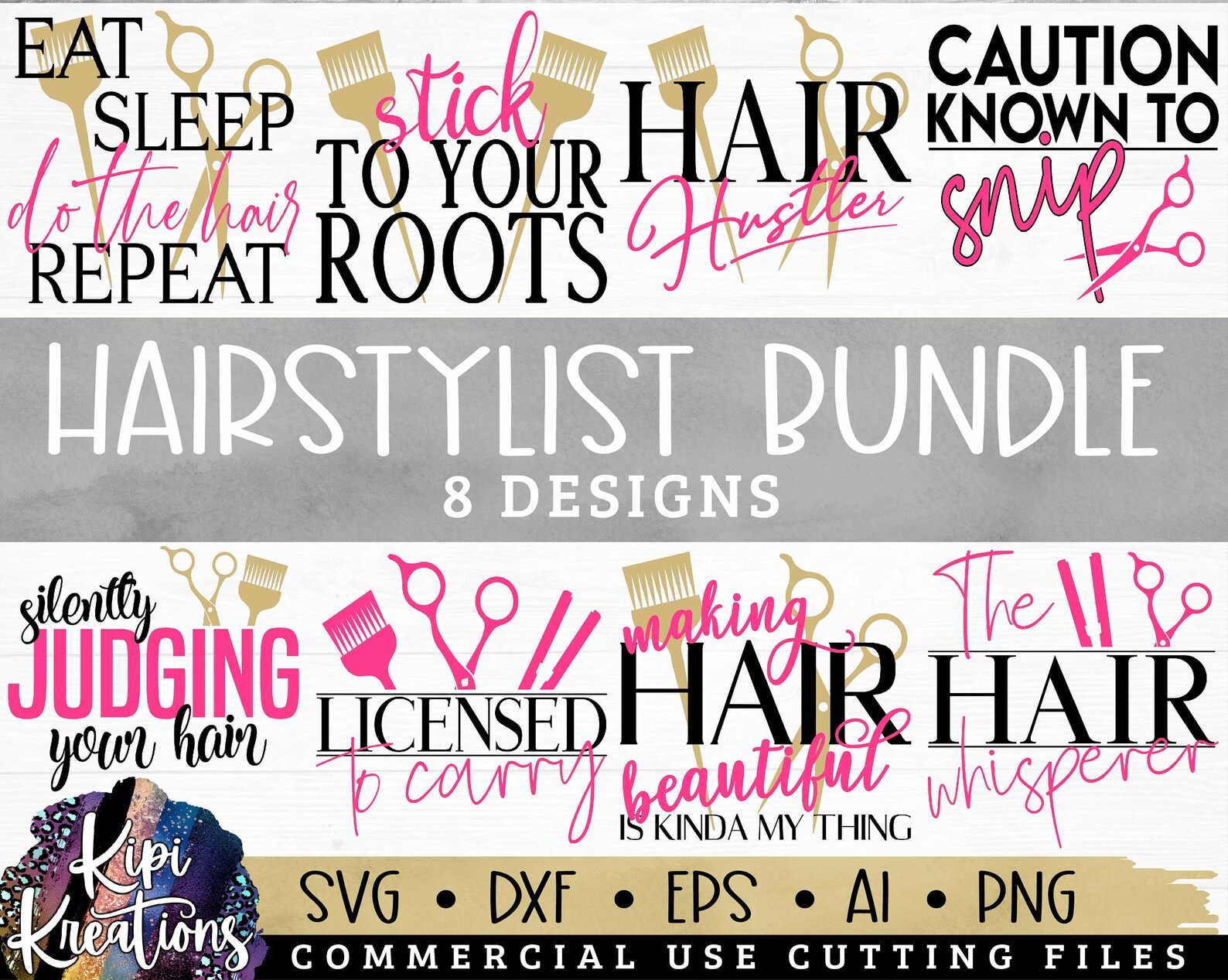 Hairstylist Bundle SVG Hairdresser Svg Barber Svg Salon - Etsy