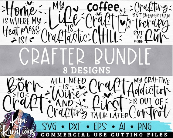 Crafter SVG Bundle Crafting SVG Crafting Shirt Svg Crafters - Etsy