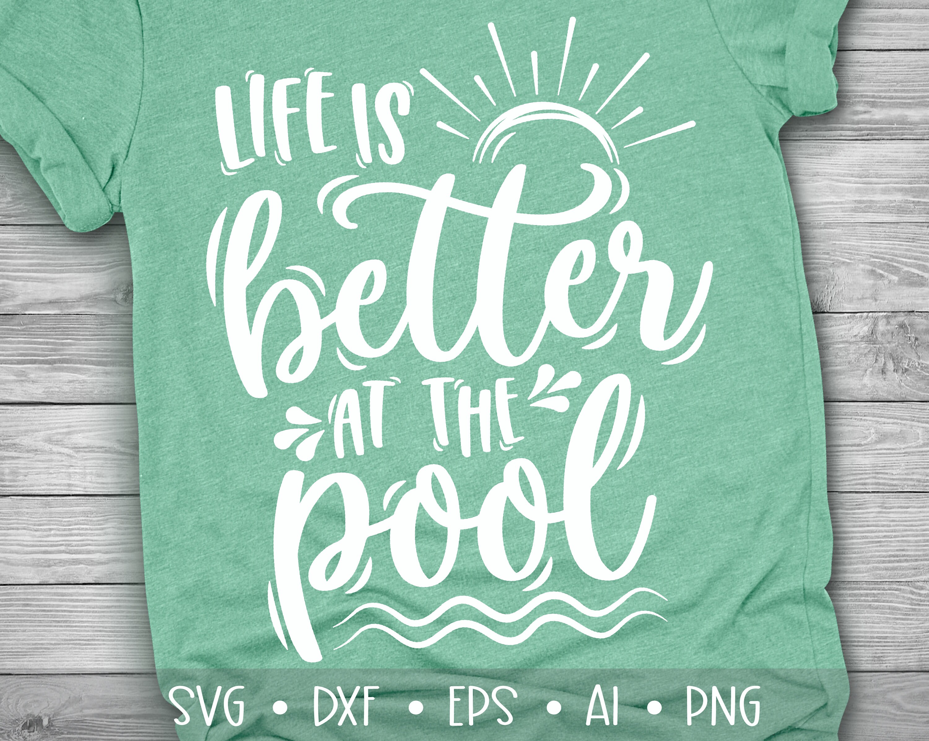 Life is Better at the Pool Svg Beach Svg Summer Svg | Etsy
