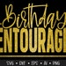 Birthday Entourage Svg Birthday Svg Birthday Saying Svg - Etsy