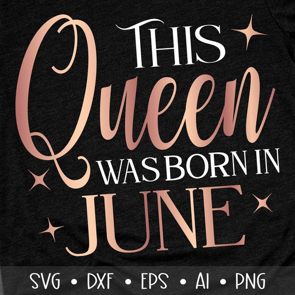 June Queen Svg - Etsy