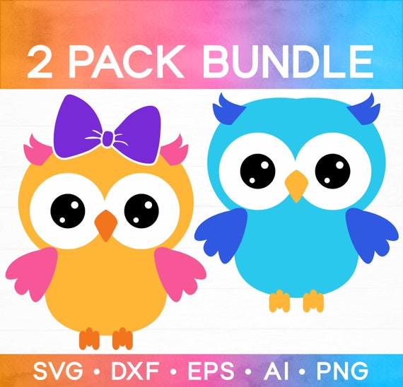 Owl Svg Set of 2 Owls Svg Teacher Clipart Svg Teacher Svg | Etsy