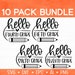 Back to School SVG Bundle, Hello Pencil Svg, First Grade, Second Grade ...