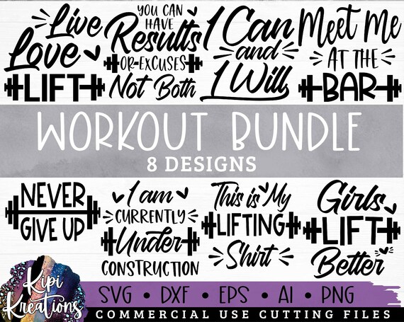 Dxf Workout Bundle SVG Muscle Tank svg Exercise Svg Png Fitness svg no ...
