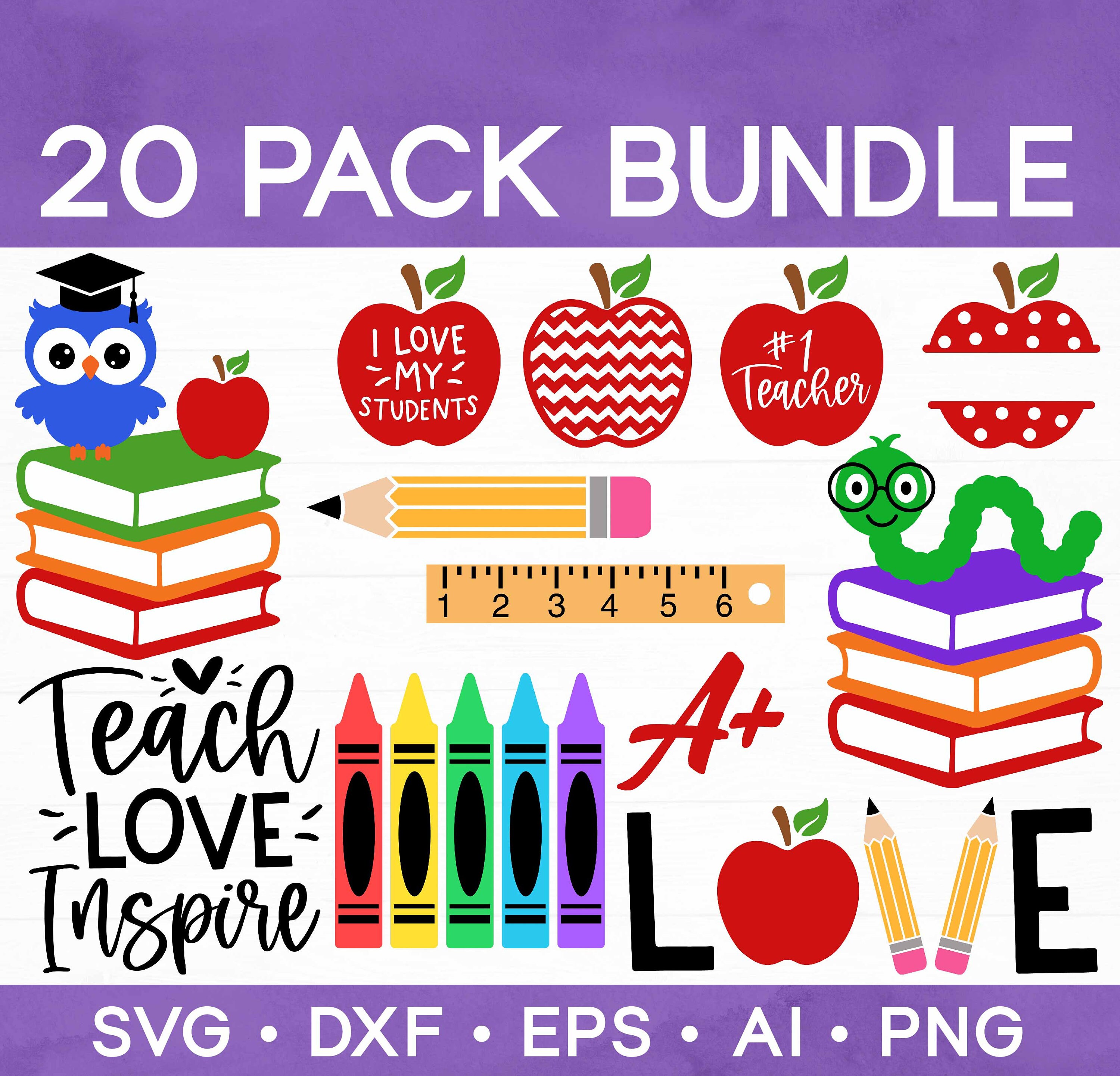 Teacher SVG Bundle Teacher Clipart Svg Teacher Svg Teach - Etsy