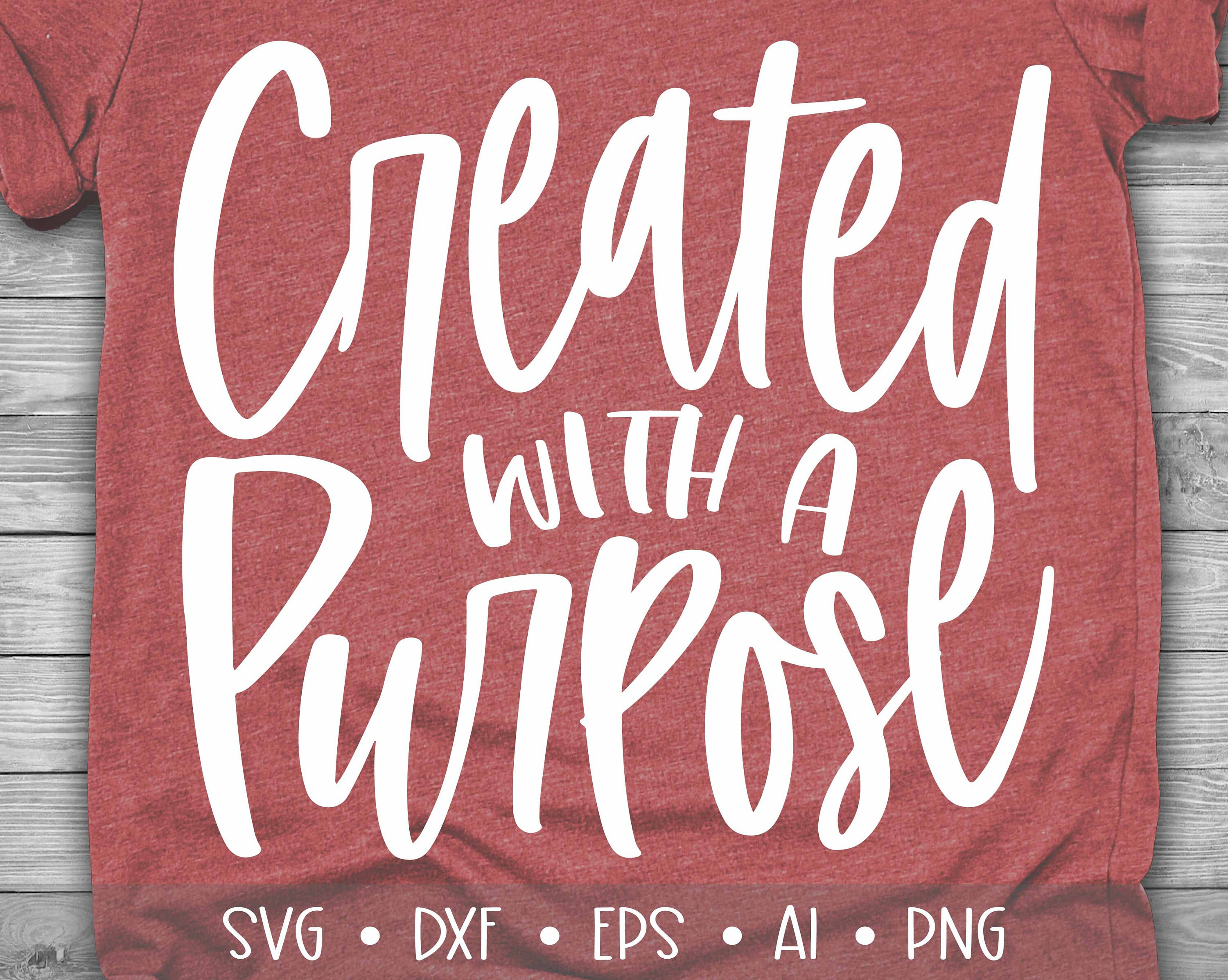 Created with a Purpose Svg Chosen Svg Faith Svg Worthy Svg | Etsy