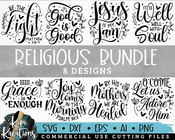 Religious Bundle SVG Christian Svg Designs Faith Svg Pray | Etsy