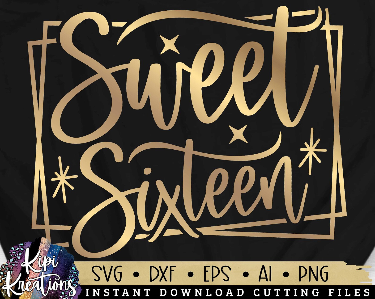 Sweet Sixteen SVG Sweet 16 Svg 16th Birthday Svg Birthday - Etsy