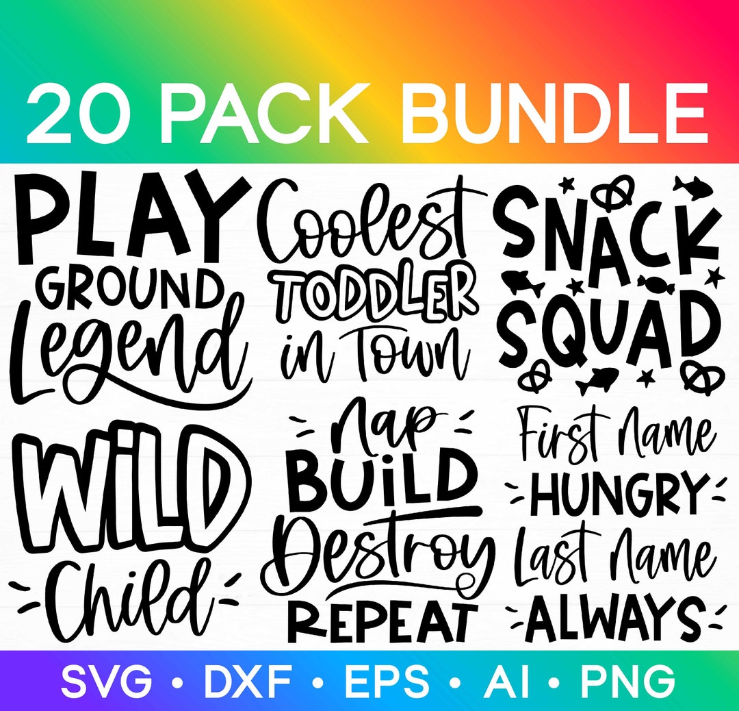 Cool Kids SVG Bundle, Toddler Svg, Funny Kids SVG, Cool Kid Svg ...