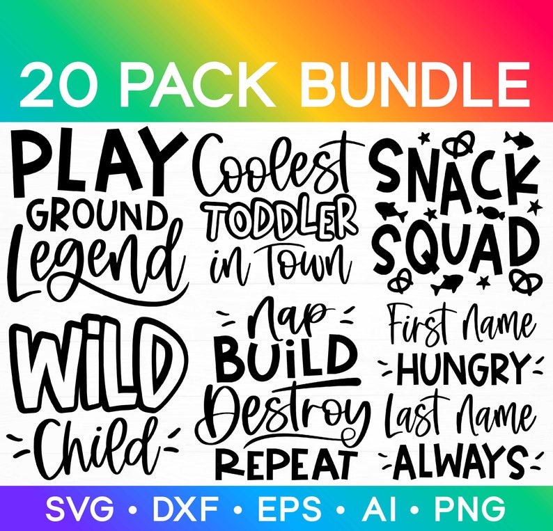 Cool Kids SVG Bundle Toddler Svg Funny Kids SVG Cool Kid | Etsy