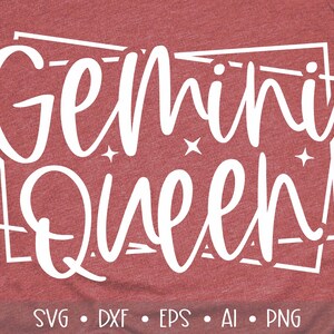 Gemini Queen Svg, Zodiac Svg, Horoscope Svg, Birthday Queen Svg, My ...