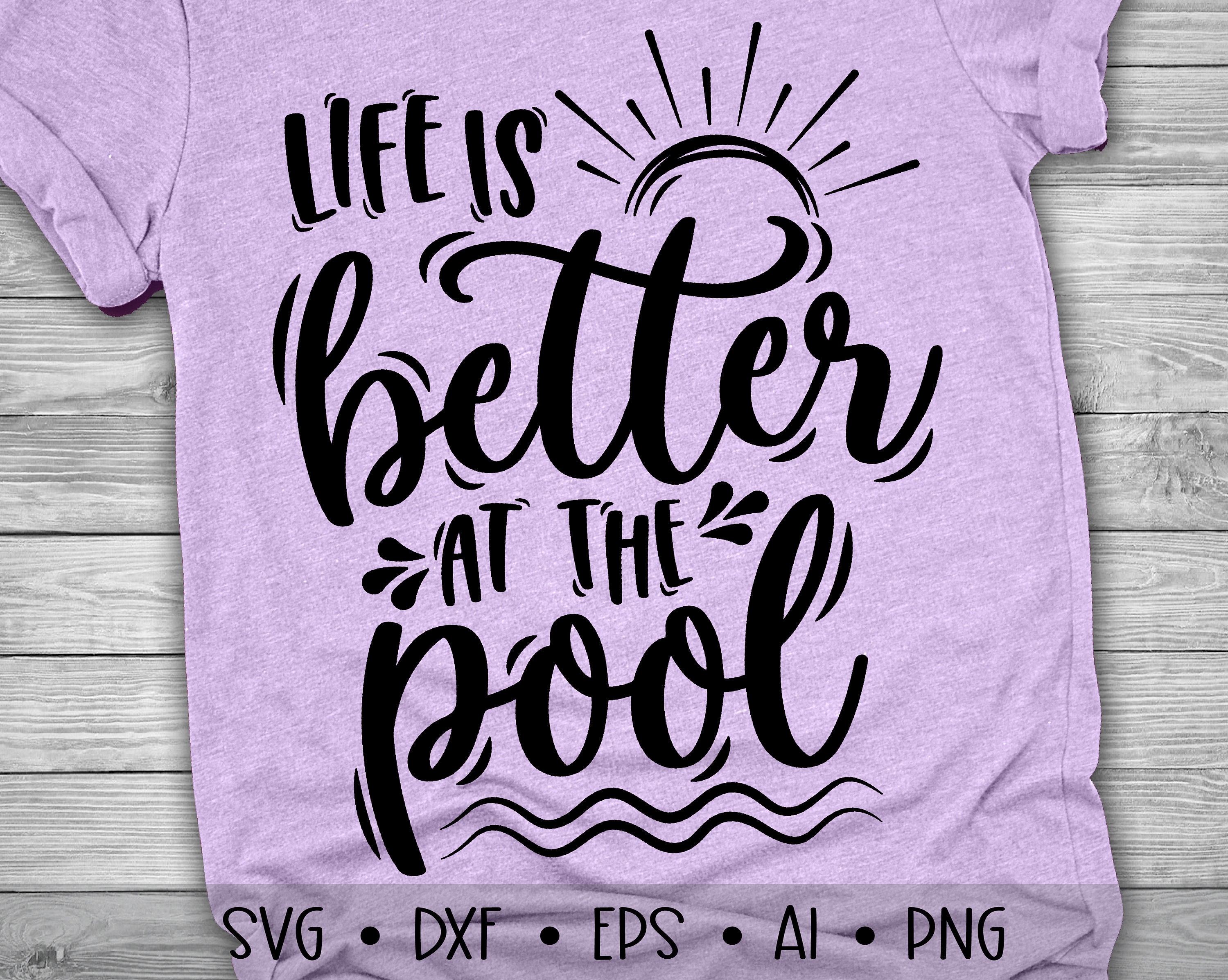 Life is Better at the Pool Svg Beach Svg Summer Svg | Etsy