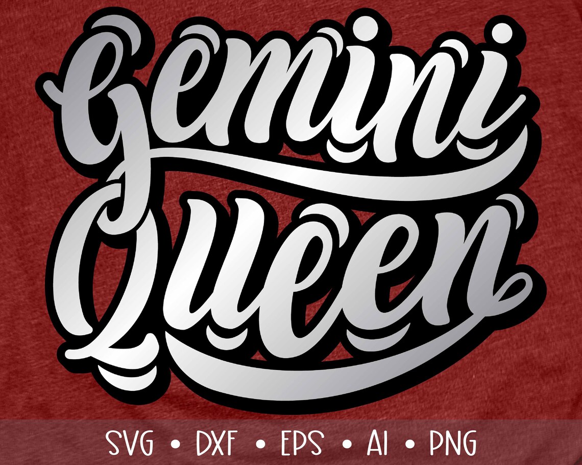 Gemini Queen Svg Birthday Queen Svg It's My Birthday - Etsy