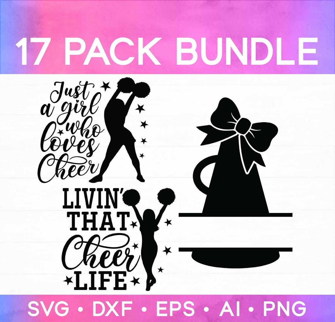 Cheer SVG Bundle Cheerleading SVG Cheerleader Svg Megaphone - Etsy