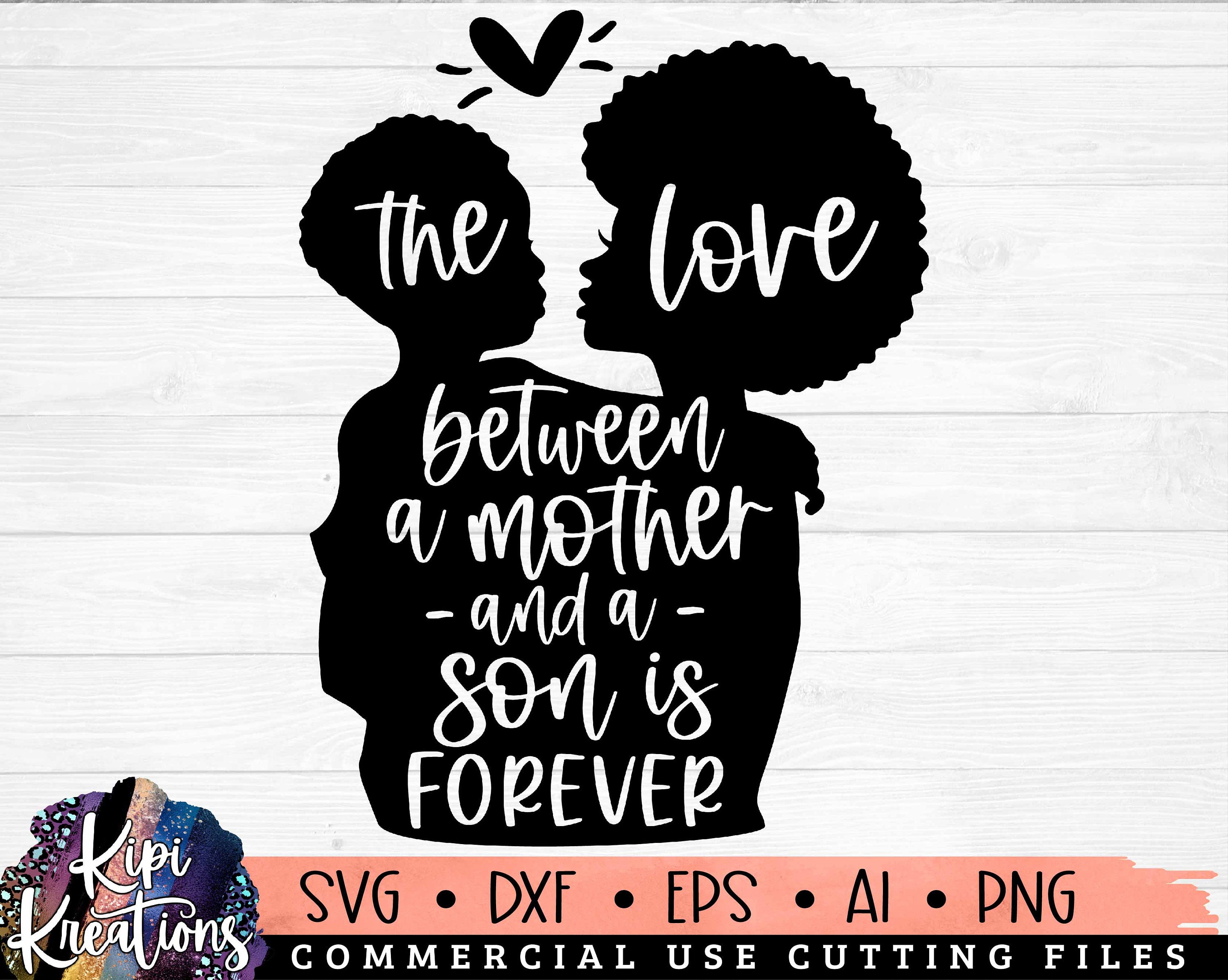 Love Between Mother and Son SVG Mama SVG Mommy and Me SVG | Etsy