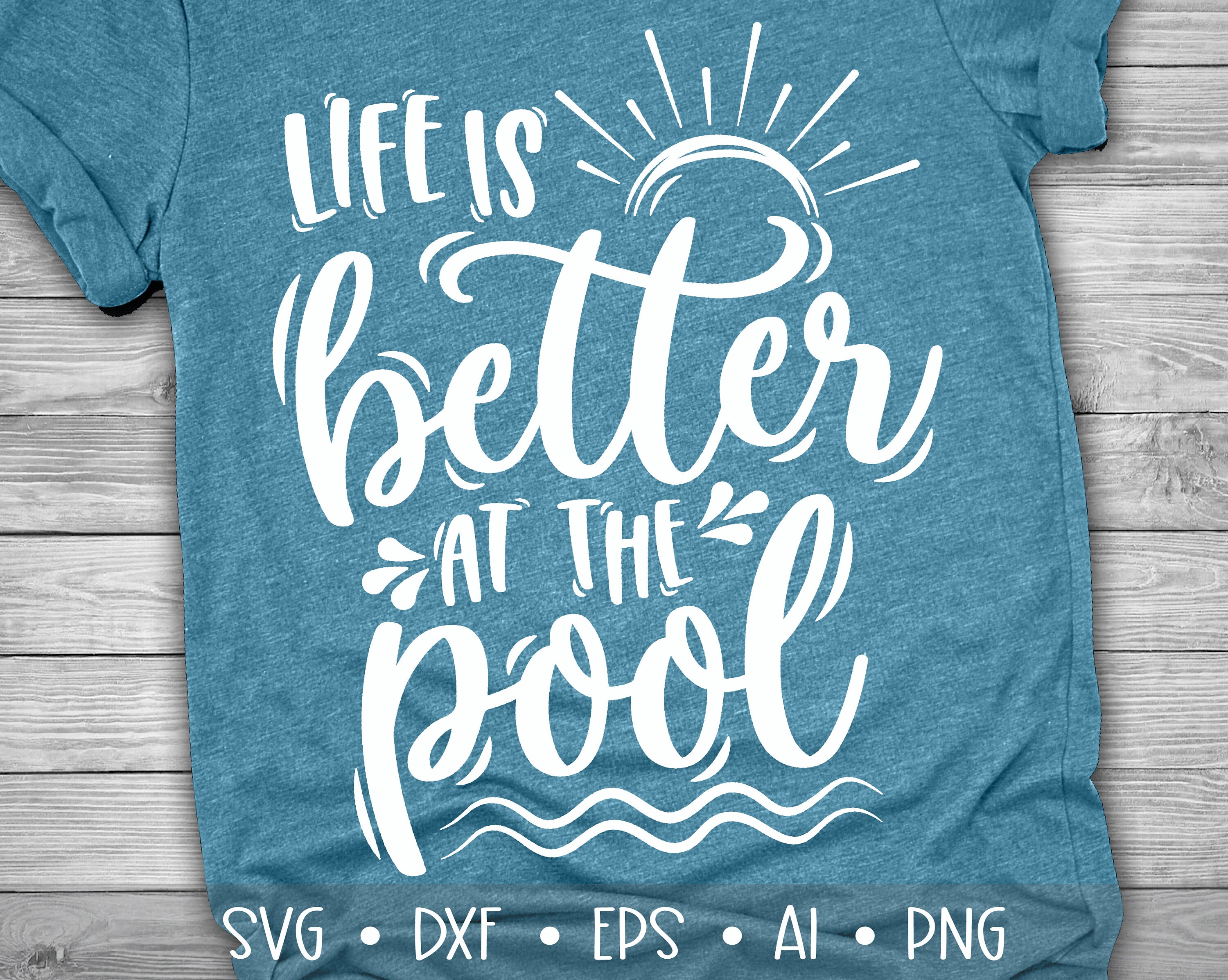 Life is Better at the Pool Svg Beach Svg Summer Svg | Etsy